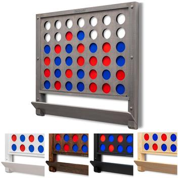 Jogo Giant 4 in a Row GoSports montado na parede Grey Stain - Jogos de ...