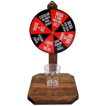 Jogo Gira Roda Roleta Shots Drinks com Copo Decor Beba um Shot ...