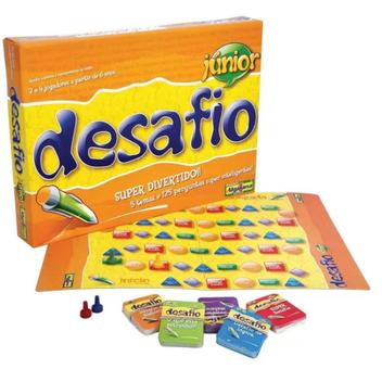Jogo Infantil Tabuleiro Desafio Junior Perguntas Respostas - ALGAZARRA - Jogos de Tabuleiro ...