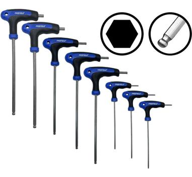 Jogo Kit De Chave Hexagonal Allen Tipo T Com Cabo 8 Peças - NM ...