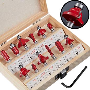 Jogo kit fresas tupia 6mm compatível makita bosch dewalt - CHAR - Fresa ...