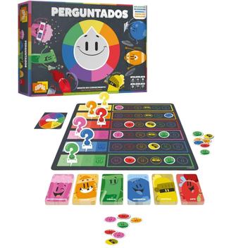 Jogo Perguntas Tabuleiro Perguntados Brinquedo 204 Cartas Quiz ...