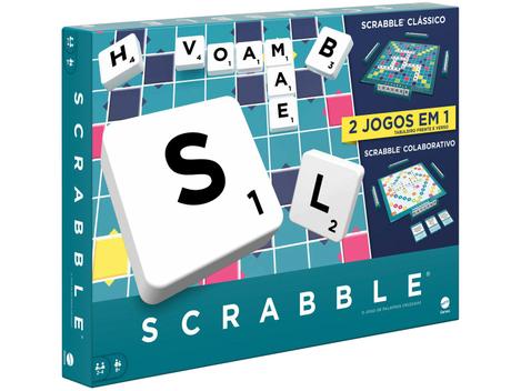 Jogo Scrabble Tabuleiro com Cartas Mattel - Livros de Literatura ...