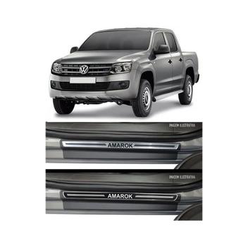 Jogo Soleira Premium Elegance Vw Amarok 2011 em Diante - 4 Portas ...