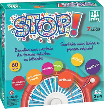 Jogo STOP! - 60 temas - NIG Brinquedos - Outros Jogos - Magazine Luiza