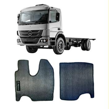 Jogo Tapete Borracha PVC Caminhão Mercedes Benz Atego 1728 Com Logo ...