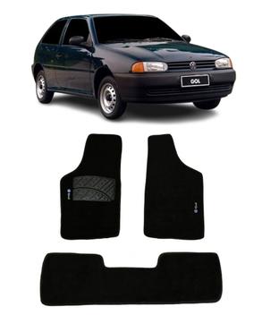 Jogo Tapete Carpete Volkswagen Gol G2 G3 G4 1996 a 2007 Com Logo ...
