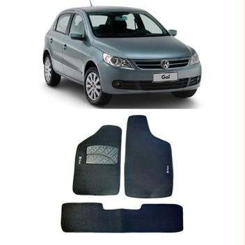Jogo Tapete Carpete Volkswagen Gol G5 G6 2008 a 2014 Com Logo Bordado ...