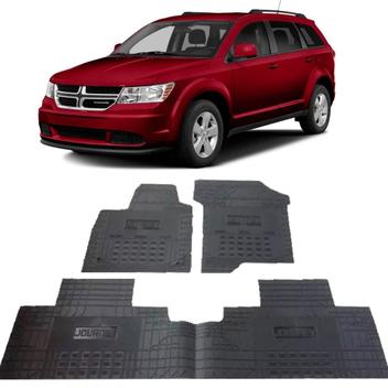 Jogo Tapete Interno Reforçado Dodge Journey 5 Lugares Preto ...