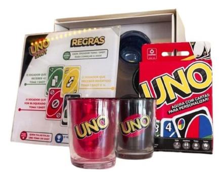 Jogo Uno Drink Shot 6 Copos Coloridos Kit Divertido - helsim - Copo de ...
