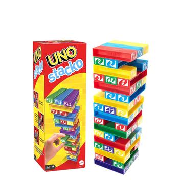 Jogo Uno Stacko 45 Peças Diversão Em Família - Mattel - Deck de Cartas ...
