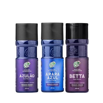 Kamaleão Blue Mermaid Hair / Azul Sereia Azulão 100ml + Arara Azul ...