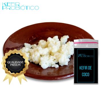 Kefir de Coco Com Manual Kefir Probiótico Colônia Pronta 100% Natural ...
