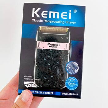 Kemei Km-2024 - Preto - 100v/240v - Correia Ecom - Aparador de Pelos, Barba e Cabelo - Magazine ...