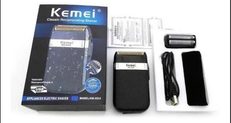 Kemei Km-2024 Preto 100V/240V - Aparador de Pelos, Barba e Cabelo - Magazine Luiza