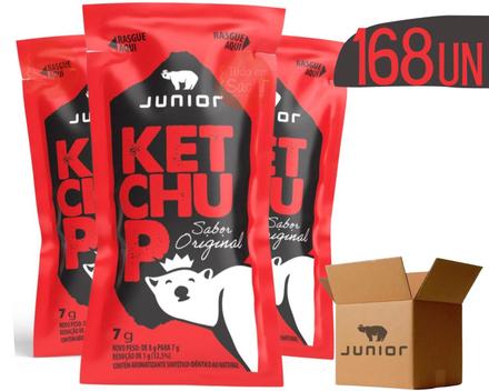 Ketchup Em Sachê Catchup Junior 7g - 168 Pacotinhos - Ketchup ...