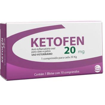 Ketofen 20mg Cetoprofeno Antinflamatório - Ceva - Anti Inflamátório Pet ...