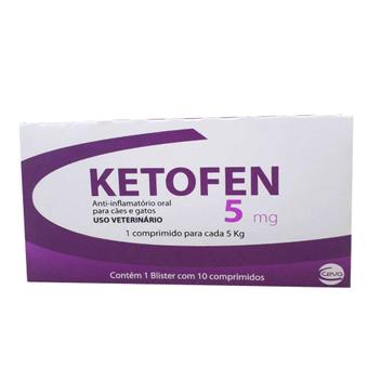 Ketofen 5mg 10 comprimidos Ceva - Farmácia Pet - Magazine Luiza