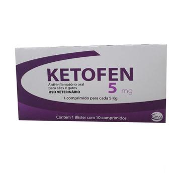 Ketofen Ceva Anti-inflamatório 10 comprimidos - 5 mg - Anti ...