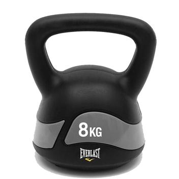 Kettlebell 8Kg Everlast Revestido PVC De Alta Resistência - Kettlebell ...