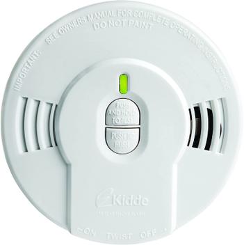Kidde Smoke Detector com bateria de lítio, luzes LED e alerta de ...