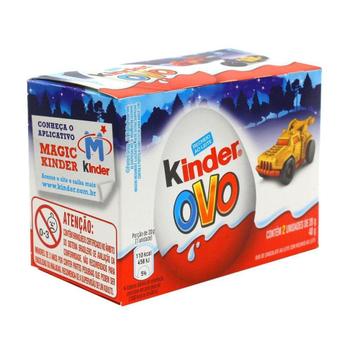 Kinder Ovo 40g 2 Unidades - Kinder Ovo - Magazine Luiza
