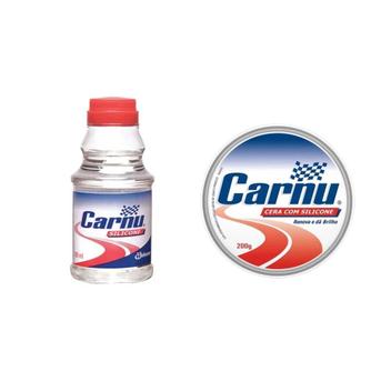 Kit 01 Silicone Limpador Carnu 100ml + 01 Cera Pasta Carnu 200g - Cera ...