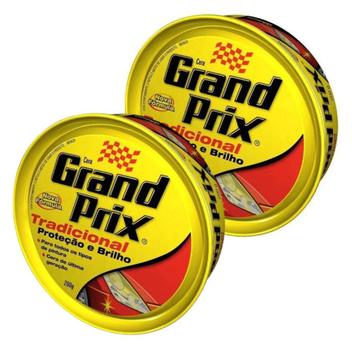 Kit 02 Ceras Automotiva Grand Prix Tradicional Lata 200g - Grand Prix ...
