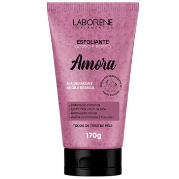 Kit 02 Esfoliante Corporal e Facial Amora Laborene 170g - Esfoliante ...