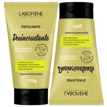 Kit 02 Esfoliante Desincrustante Pés Joelhos e Cotovelos Laborene 170g - Hidratante para os Pés ...