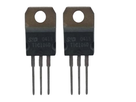 Kit 02 tiristor tic106d 400v 5a - antigo original sid - Transistor - Magazine Luiza