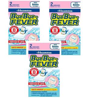 Kit 03 Adesivo Bye Bye-fever Para Bebês 2un - Hisamitsu - Adesivo para ...