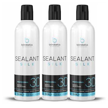 Kit 03 Selagem Sealant Silk 3D Borabella 350ml - Cuidados com o Cabelo ...