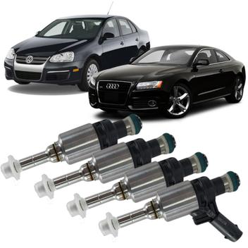 Kit 04 Bico Injetor Injeção Direta Golf Jetta Tiguan - BOSCH INJECAO ...