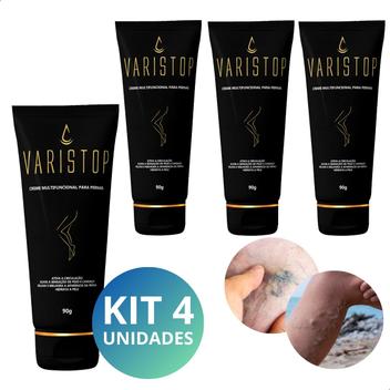 Kit 04un Creme Natural Hidratante Pernas Nutrição Saudável - Varistop ...