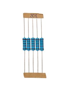 Kit 05 resistor de precisão 20k 1% 2w - GENERICA - Materiais Elétricos ...