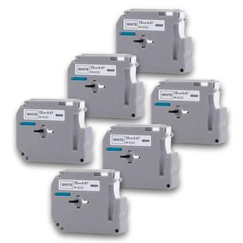 Kit 06 M-K231 fitas compatível para etiquetador brother Pt-70 Pt-80 Pt ...