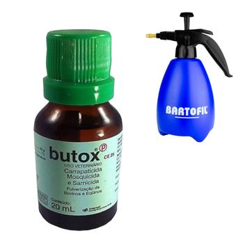 Kit 1 Butox Frasco 20ml + 1 Pulverizador 1,5 Lt - BARTOFIO - Antipulga ...
