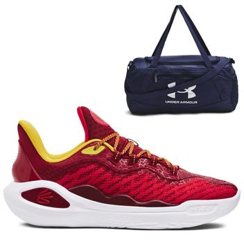 Kit 1 Tênis de Basquete Under Armour Curry 11 Bruce Lee Fire e 1 Mala ...