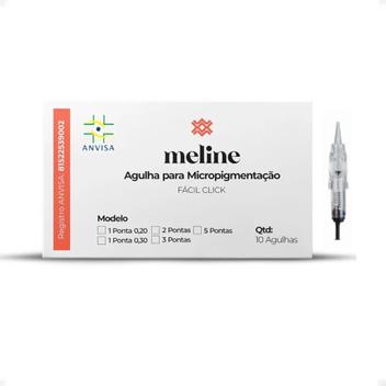 Kit 10 Agulhas Meline Fácil Click Easy Rápido Com Anvisa - Agulha de ...