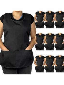 Kit 10 Avental Bata Jaleco Feminino Frente e Verso Oxford - NFA ...