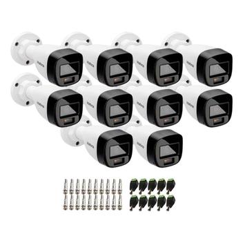 Kit 10 Câmeras Intelbras VHD 1220 B G7 Full Color Bullet Full HD 1080P ...