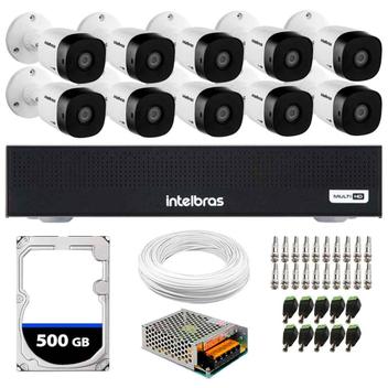 Kit 10 Câmeras Intelbras VHD 1230 B G7 Bullet Multi-HD FULL HD 1080p ...