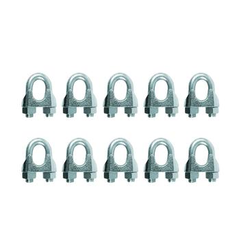 Kit 10 Clips Grampo Leve para Cabo de Aço 1/2" (13mm) - Siva - Grampo ...