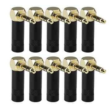 Kit 10 Conectores Plug P2 Stereo 90 Angulado Linha Pro Mxt Cor Dourado ...