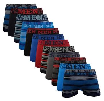 Kit 10 Cuecas Boxer Microfibra Men Sem Costura - Cueca - Magazine Luiza