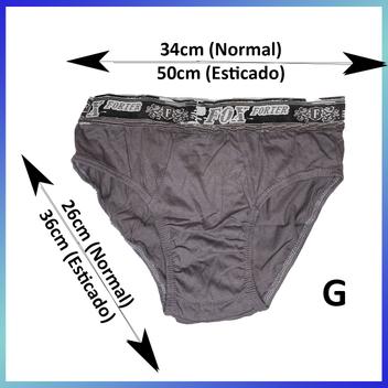 Kit 10 Cuecas Slip Cueca Masculina 100% Algodão - Plus Size G3 G2 G1 GG ...