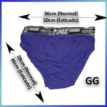 Kit 10 Cuecas Slip Cueca Masculina 100% Algodão - Plus Size G3 G2 G1 GG ...