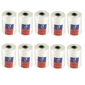 Kit 10 Fio Encala Torcido Branco Rolo 200gr Várias Bitolas Para Pesca ...