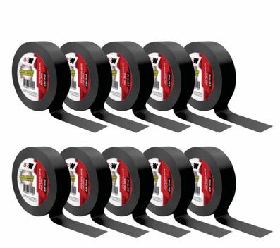 Kit 10 Fitas Isolante SW 3M 18mm X 20 Metros Preta - Fita Isolante ...
